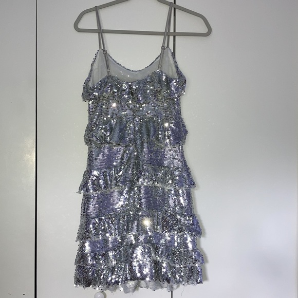 REVOLVE | Dresses | Nwt En Saison Revolve Silver Sequin Dress | Poshmark